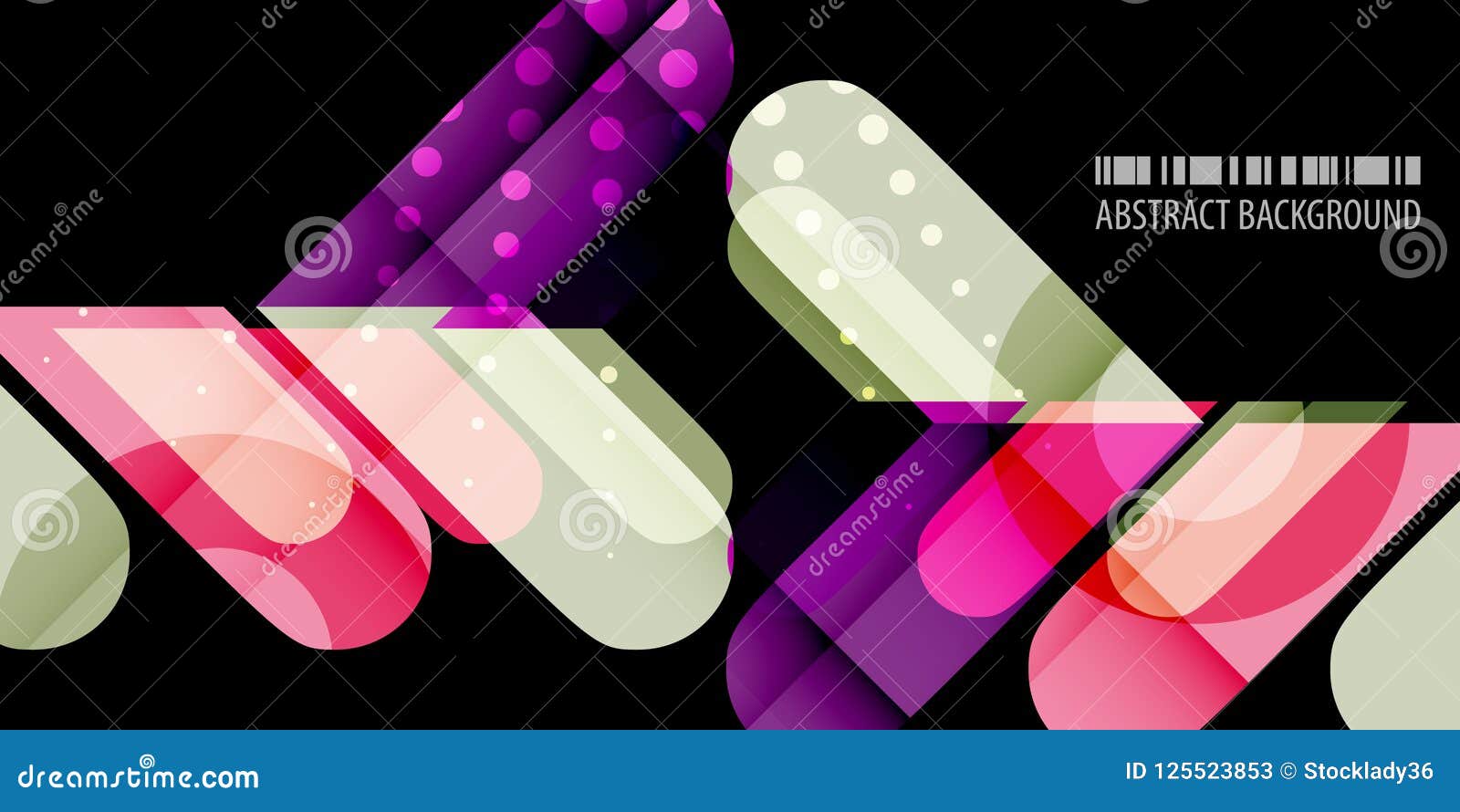Geometric Colorful Abstract Background with Arrowheads Stock Vector ...