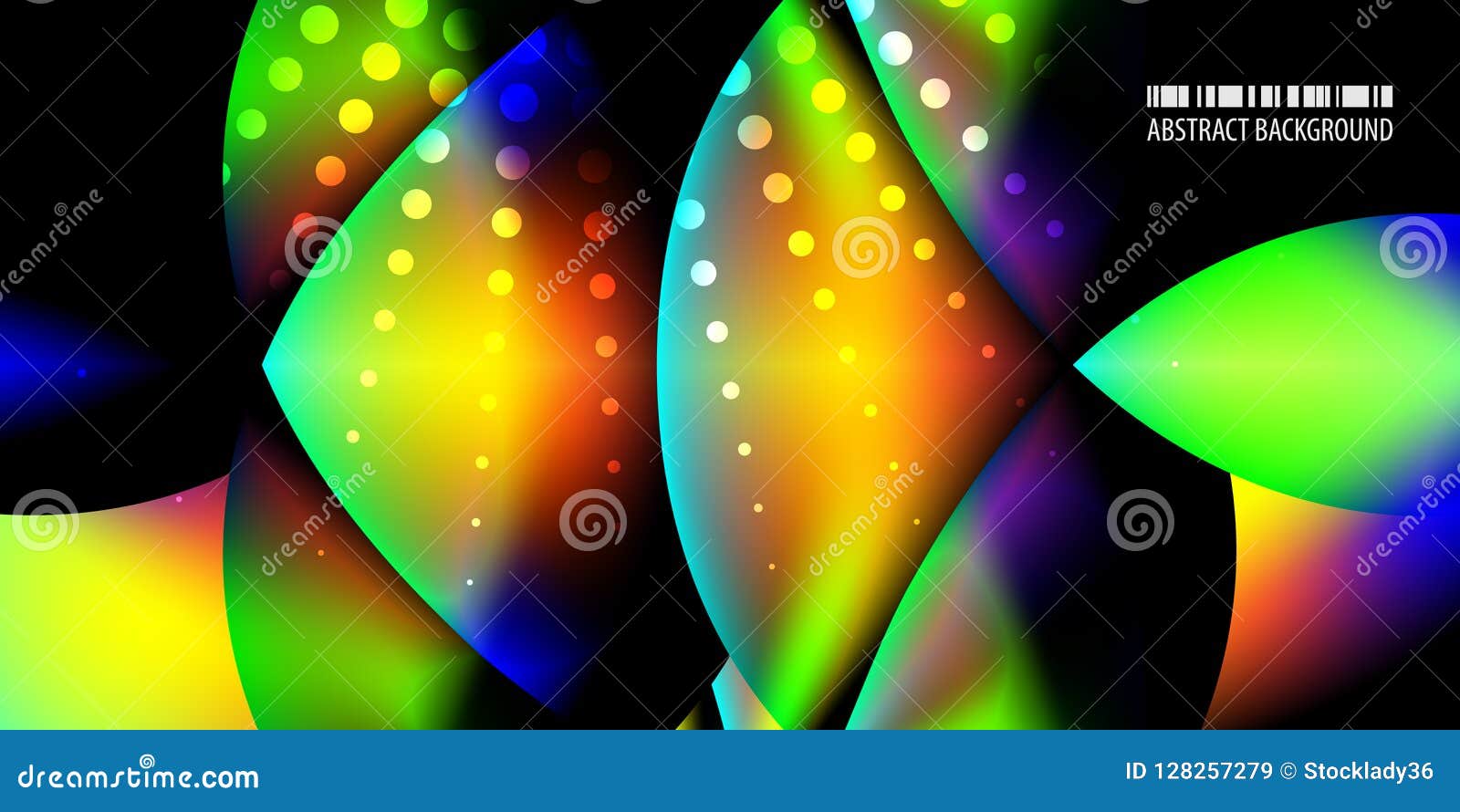 Geometric Colorful Abstract Blended Object Background Stock Vector ...