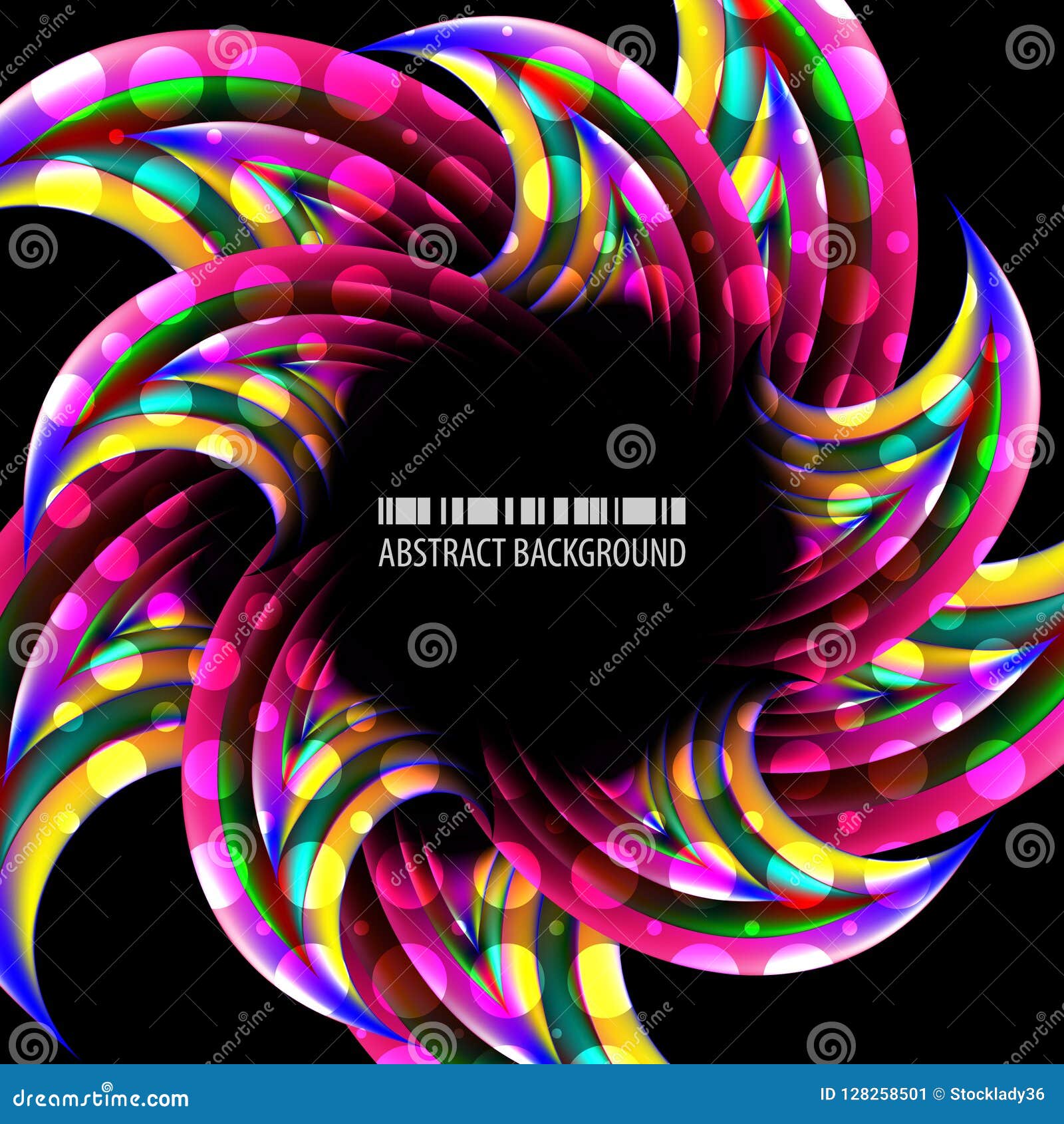 Geometric Colorful Abstract Blended Object Background Stock Vector ...