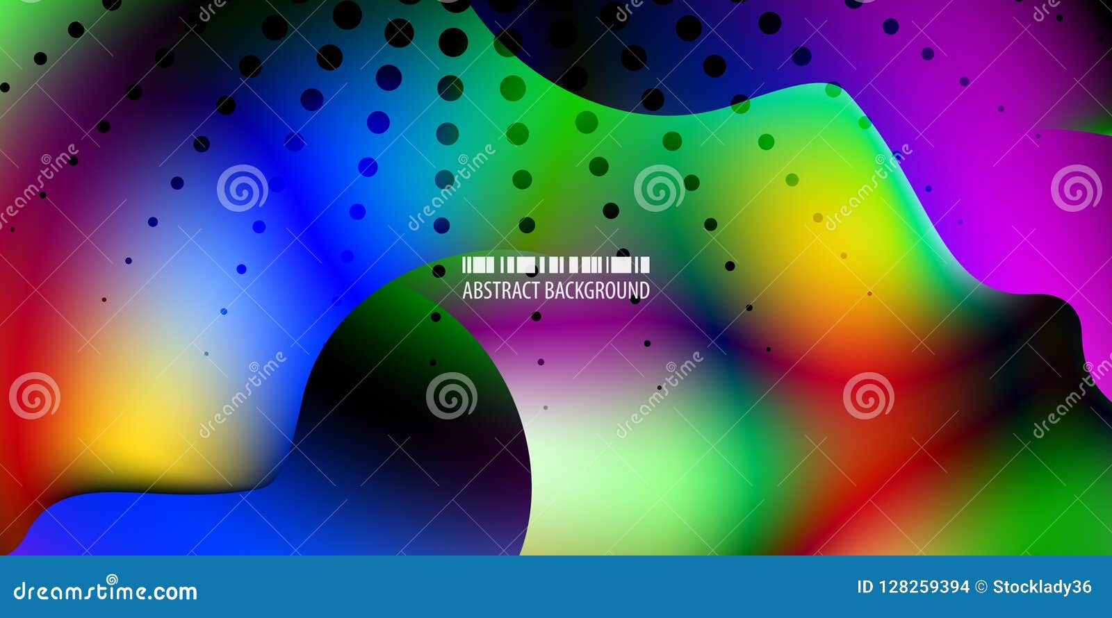 Geometric Colorful Abstract Blended Object Background Stock Vector ...