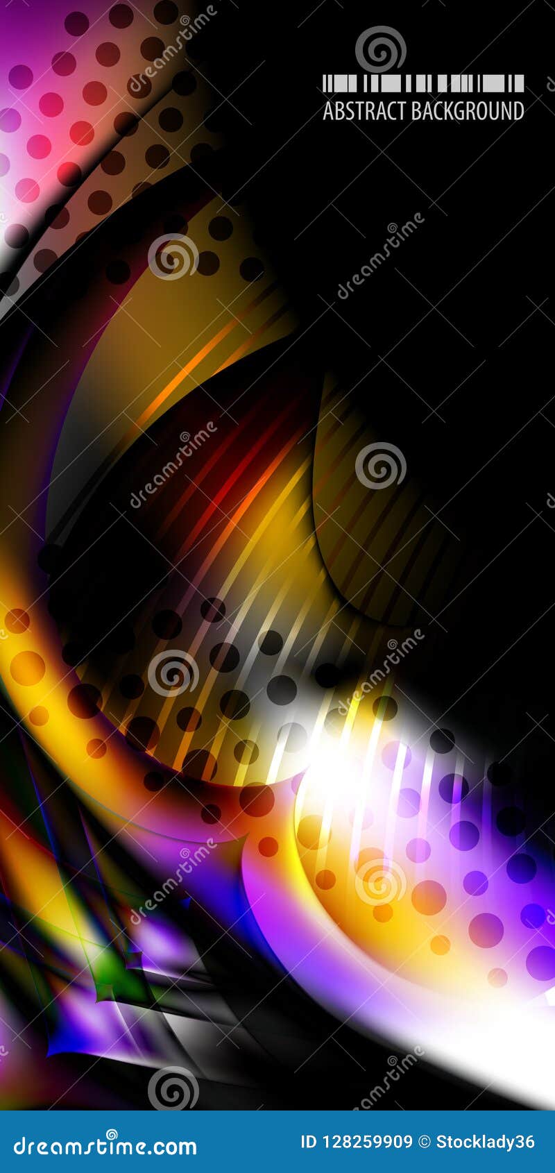 Geometric Colorful Abstract Blended Object Background Stock Vector ...