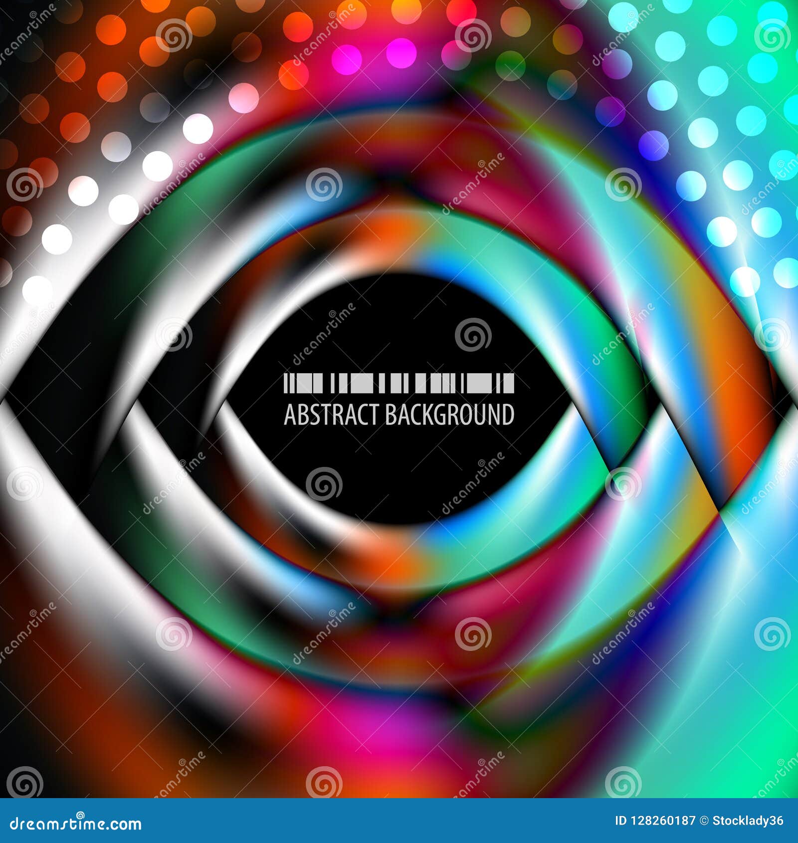 Geometric Colorful Abstract Blended Object Background Stock Vector ...