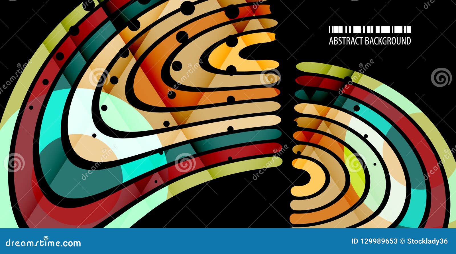 Geometric Metabars Colorful Abstract Background Stock Vector ...