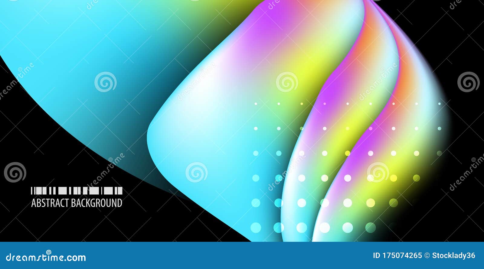 Geometric Stacked Shapes Colorful Abstract Creative Background Stock ...