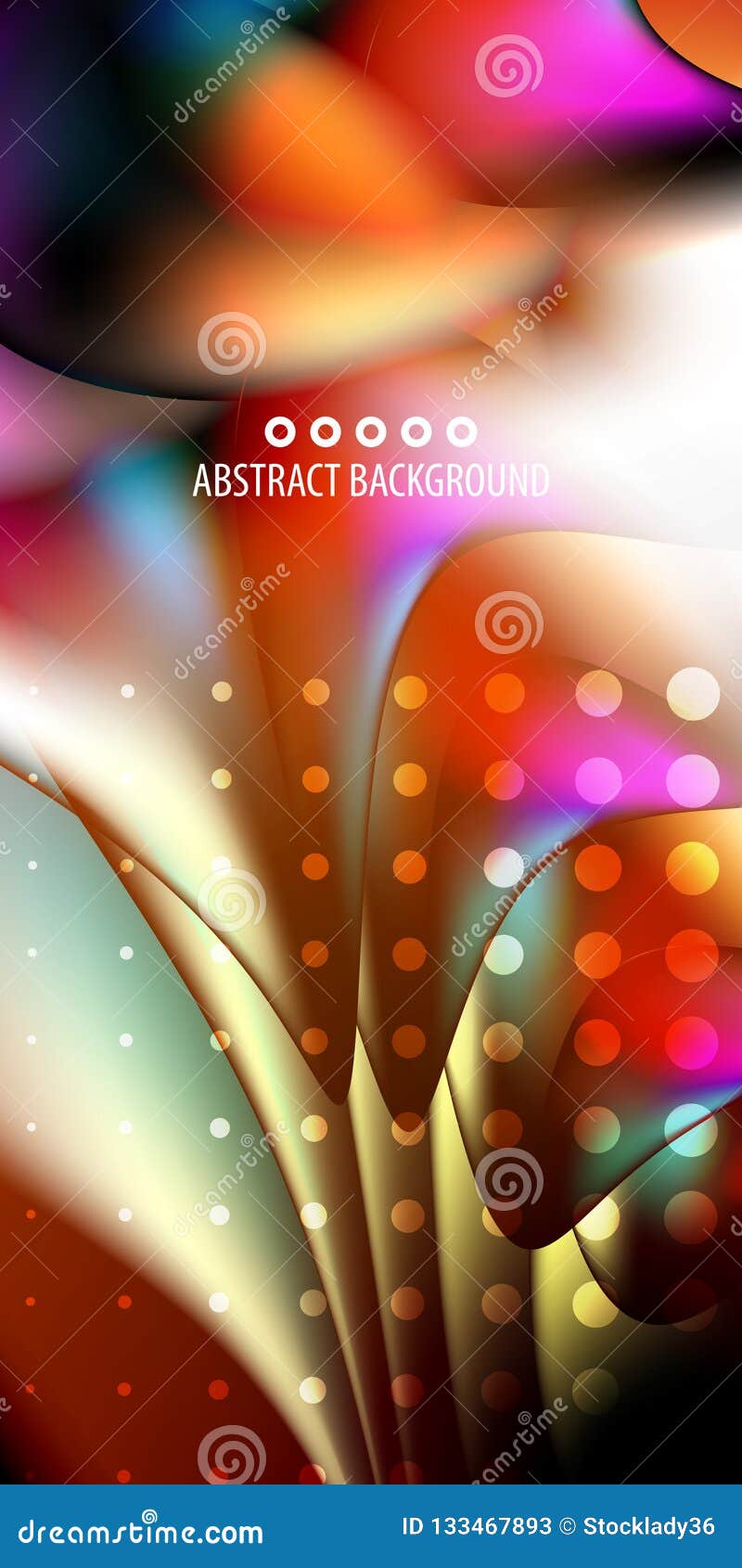 Geometric Colorful Abstract Blended Shapes Background Stock Vector ...