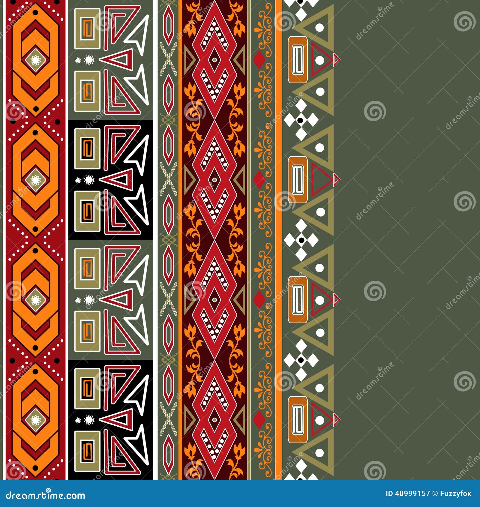 Geometric Colorful Retro Abstract Seamless Pattern Stock Illustration ...