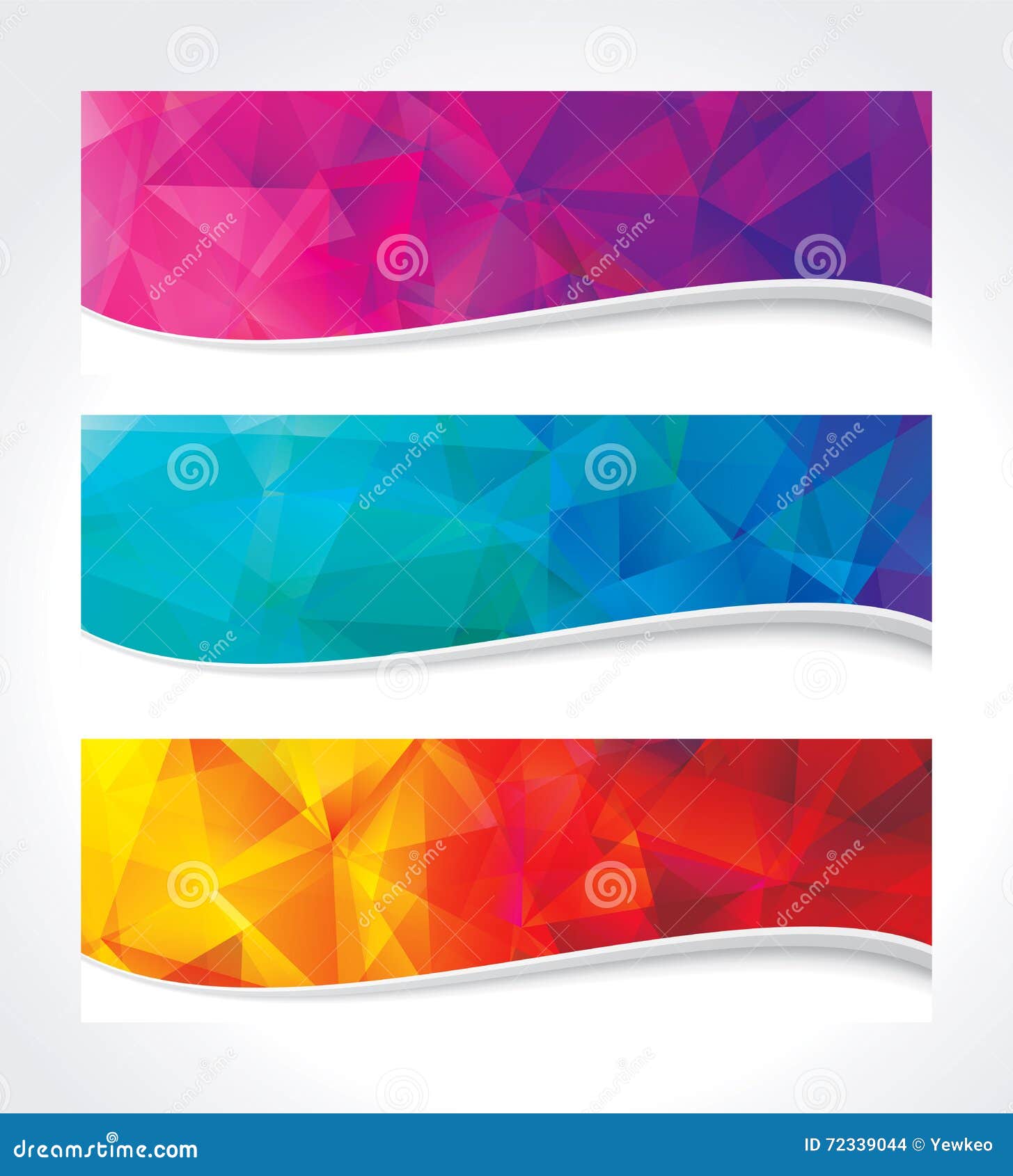 Geometric Colors Banner stock vector. Illustration of background - 72339044