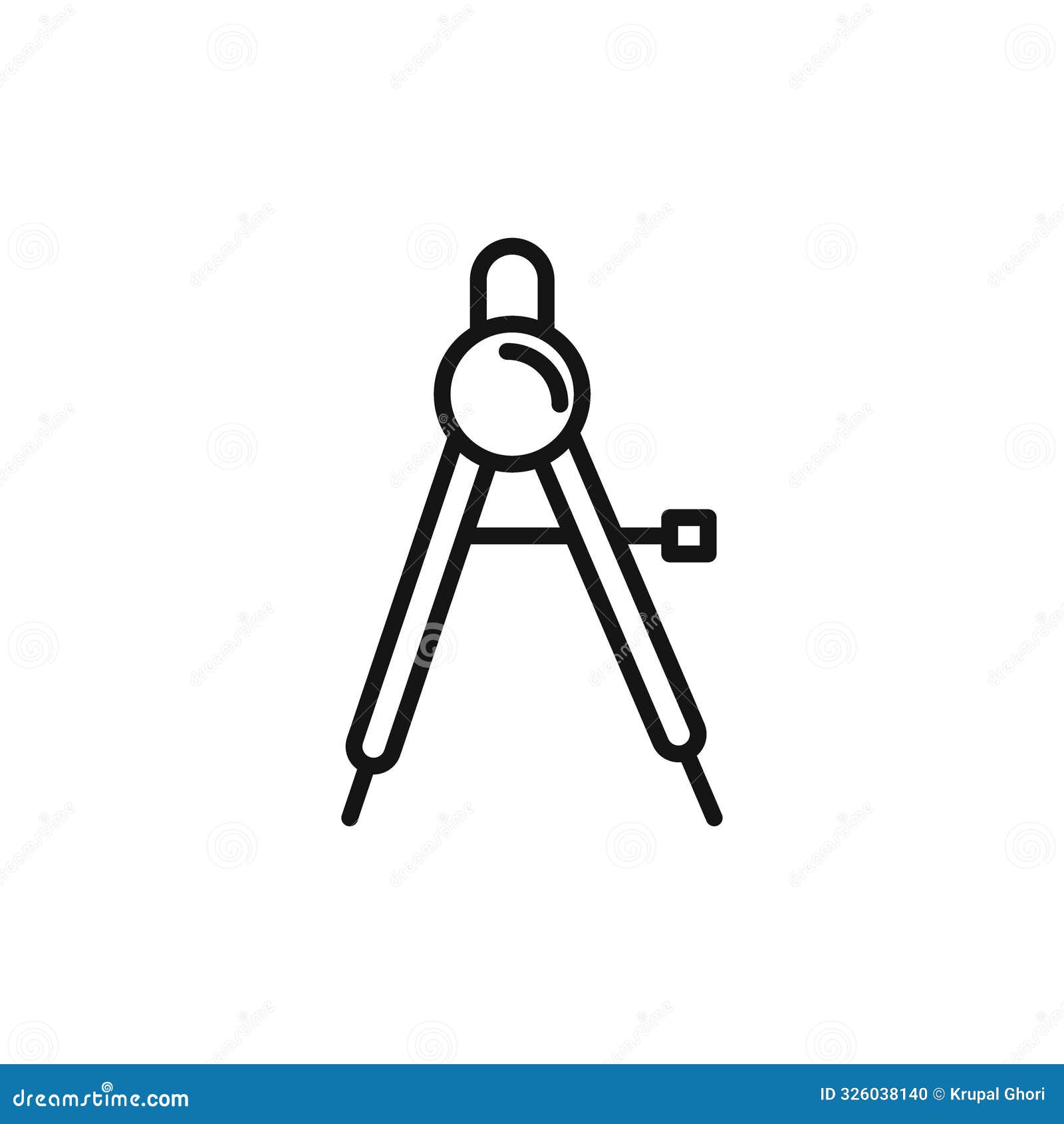 Geometric Compass Logo Sign Vector Outline Stock Illustration Illustration Of Geometry Symbol