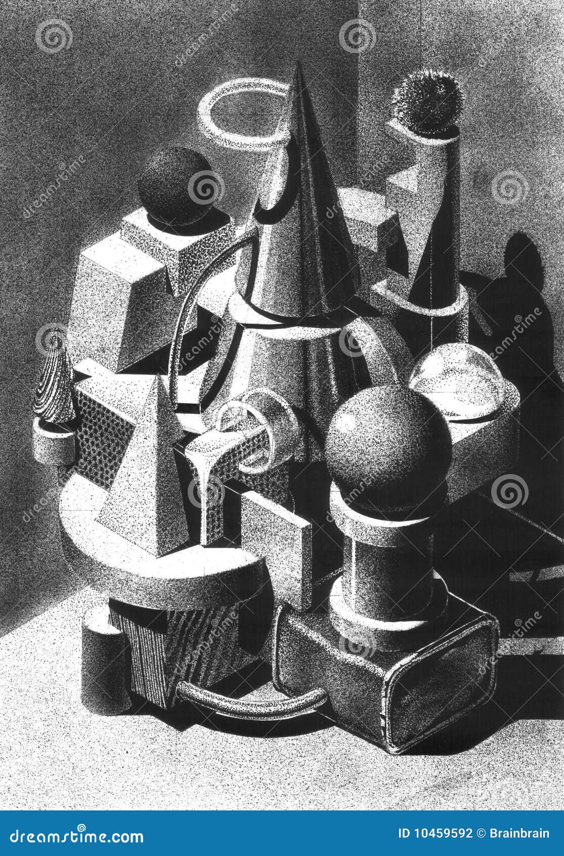 Geometric composition stock illustration. Illustration of colour - 10459592