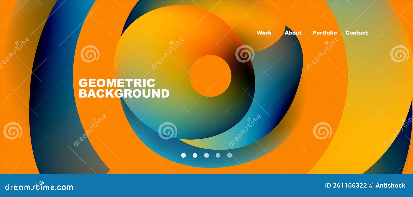 Geometric Composition Abstract Background Design Stock Vector ...