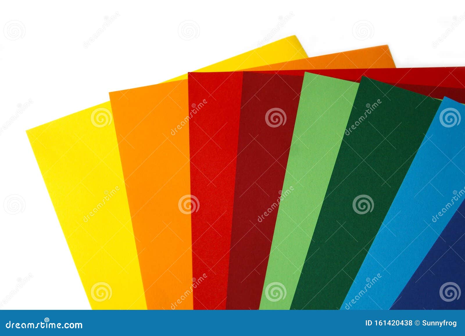 Geometric Composition of Several Bright Color Sheets of Paper. Suitable ...
