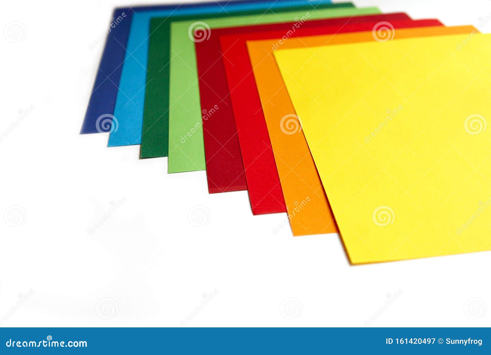 Geometric Composition of Several Bright Color Sheets of Paper. Suitable ...