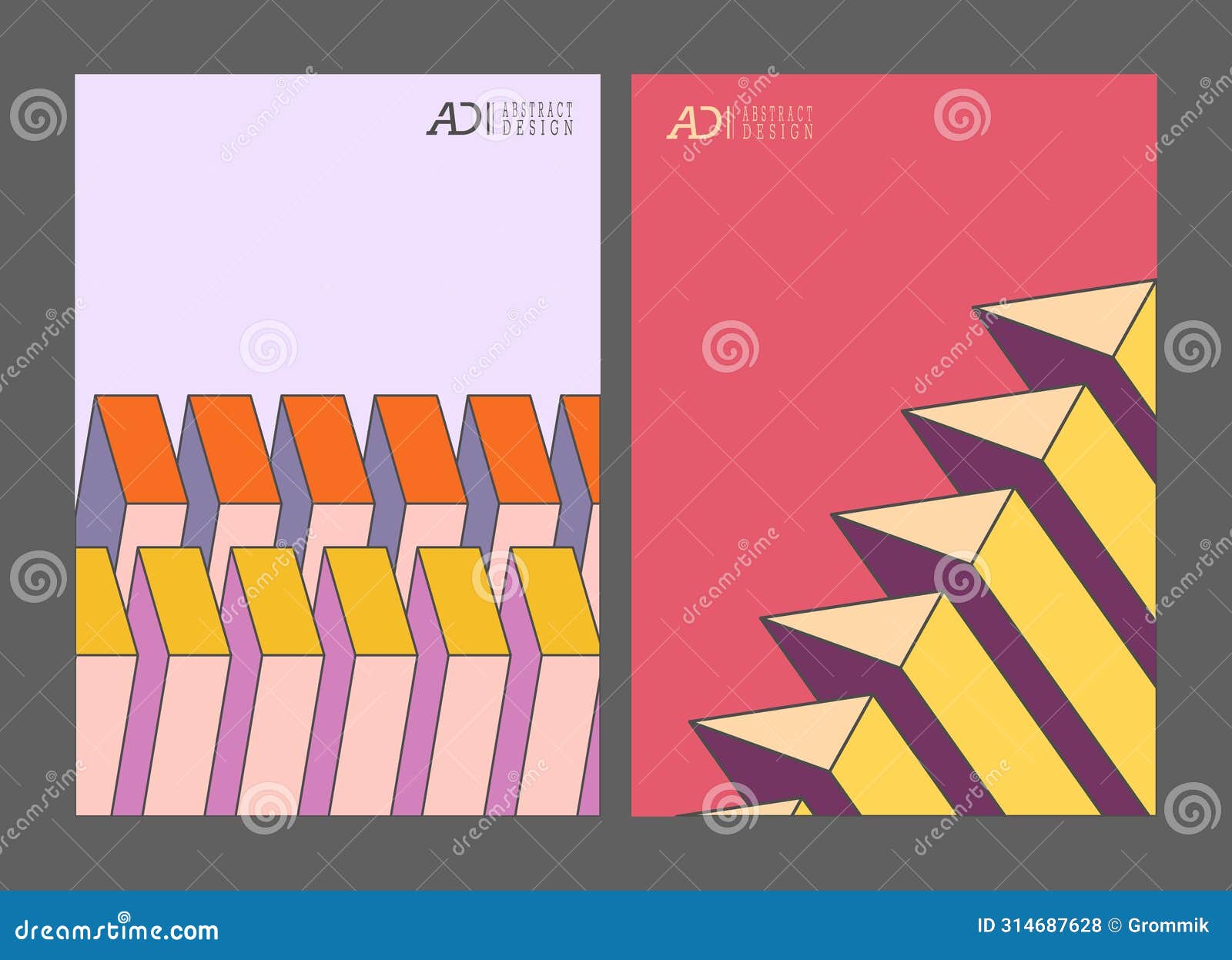 Geometric Composition. Template for Abstract Posters, Covers, and ...