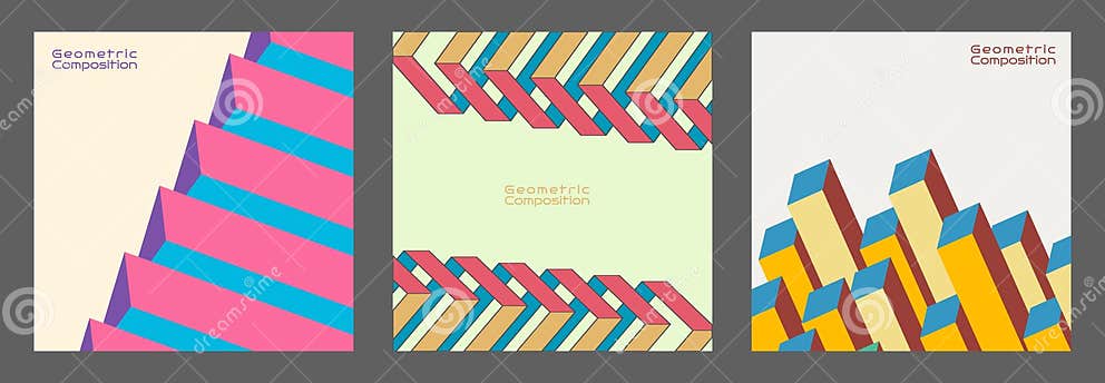 Geometric Composition. Template for Abstract Posters, Covers, and ...