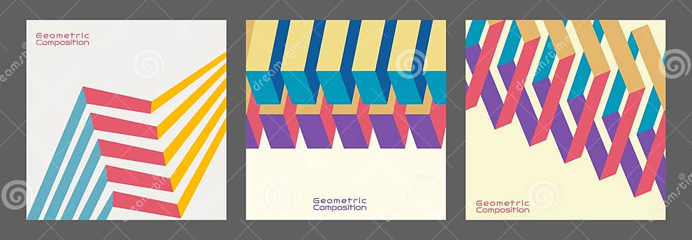 Geometric Composition. Template for Abstract Posters, Covers, and ...