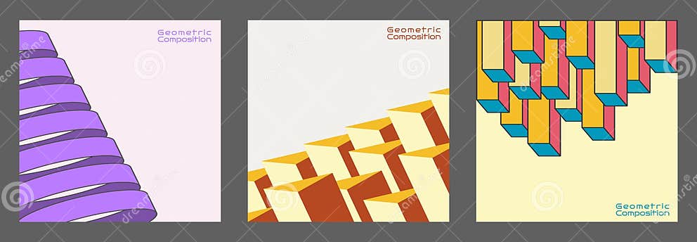 Geometric Composition. Template for Abstract Posters, Covers Stock ...