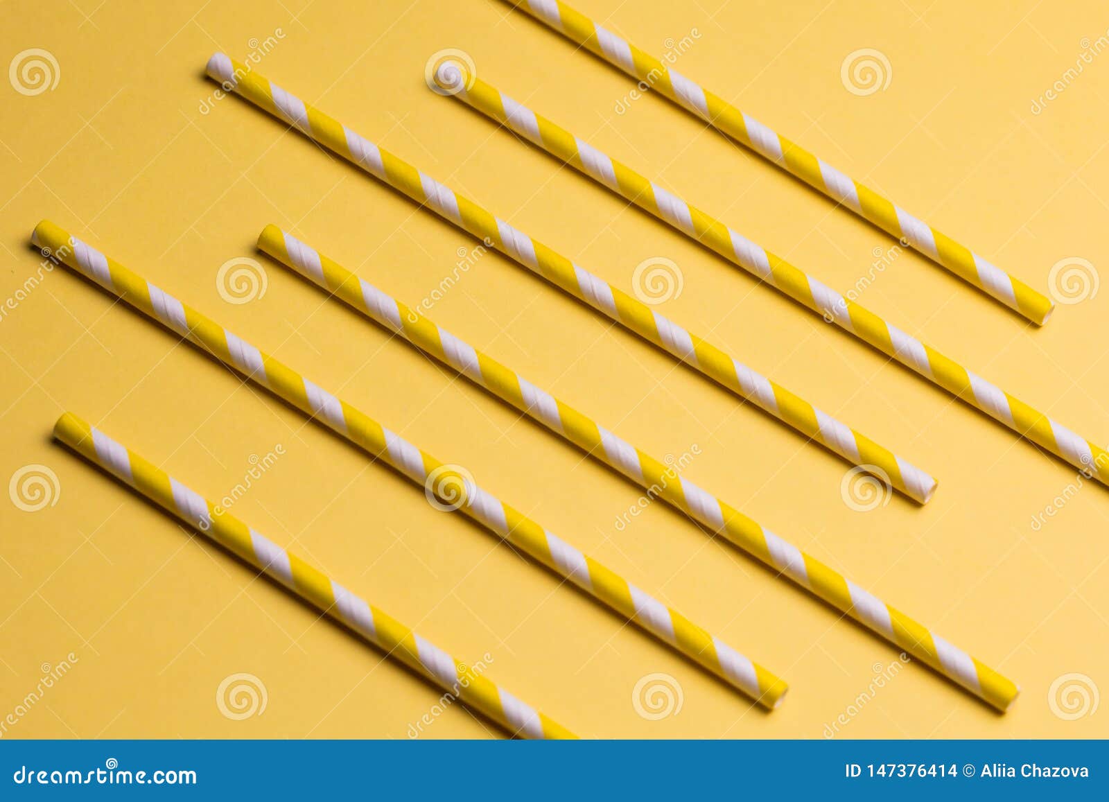Geometric Composition of Yellow Striped Sticks Stock Photo - Image of ...