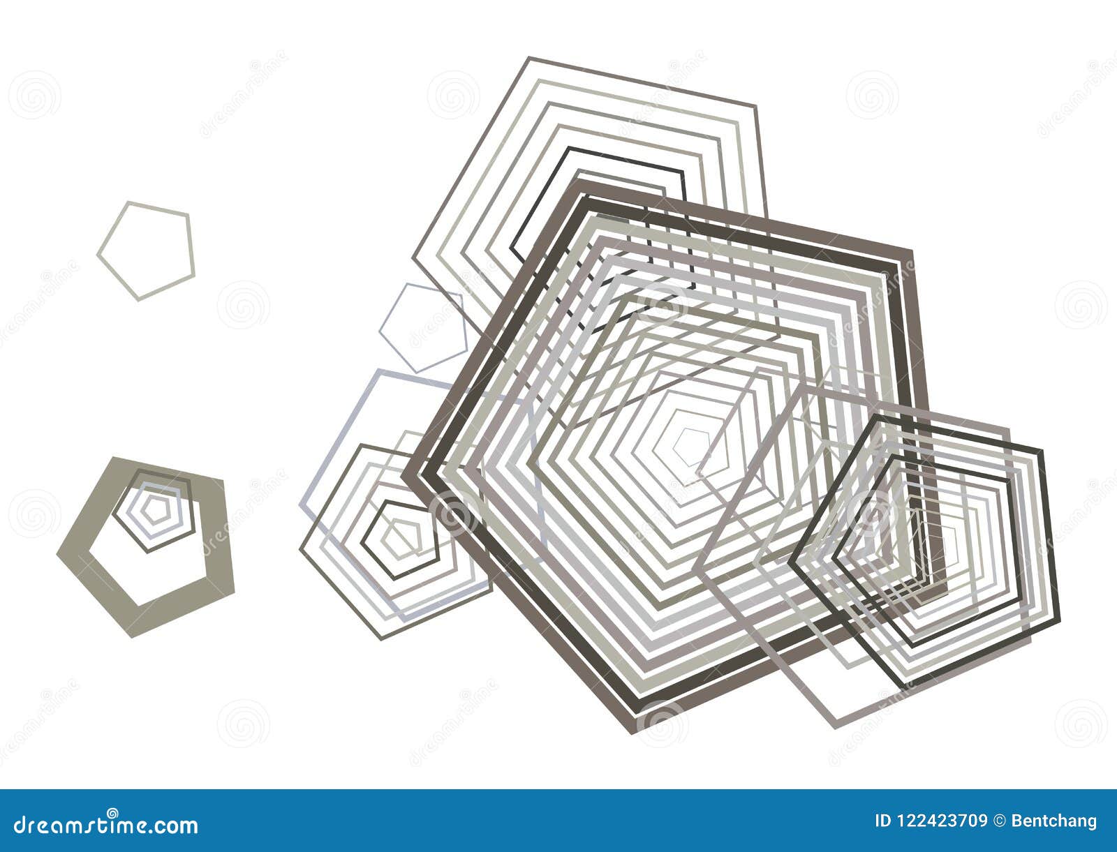 Geometric Conceptual Background Pentagon Pattern for Design. Graphic ...