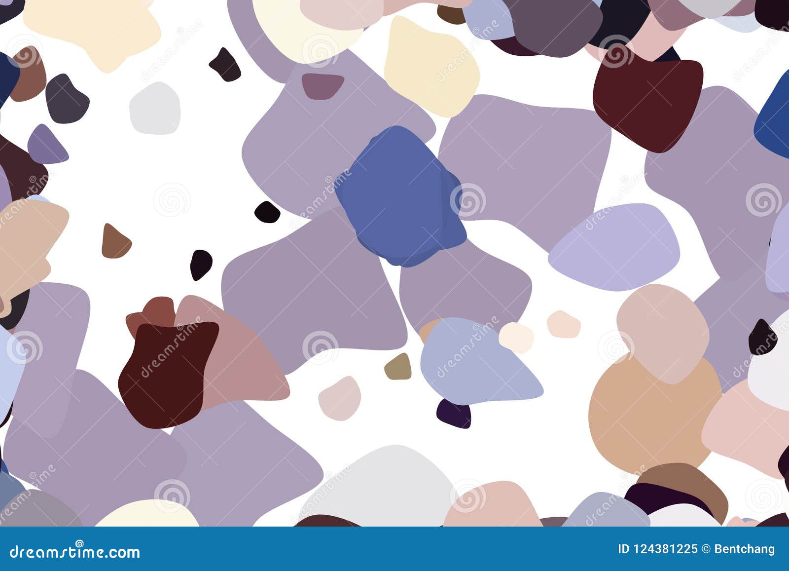 Geometric Conceptual Background Random Rounded Shapes Pattern for ...