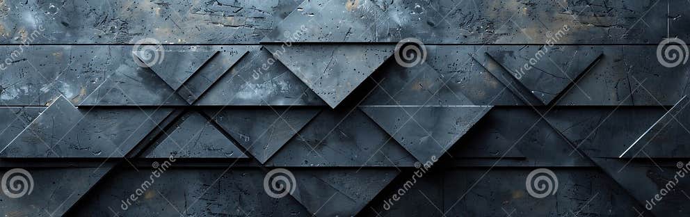 Geometric Concrete Texture with Anthracite and Grey Triangular Pattern ...