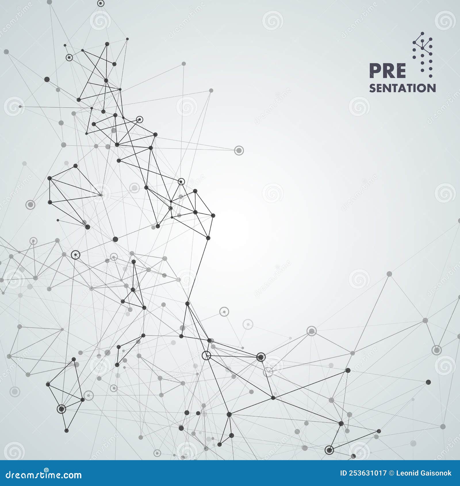 Geometric Connect Line and Dots. Modern Technology Graphic Background ...