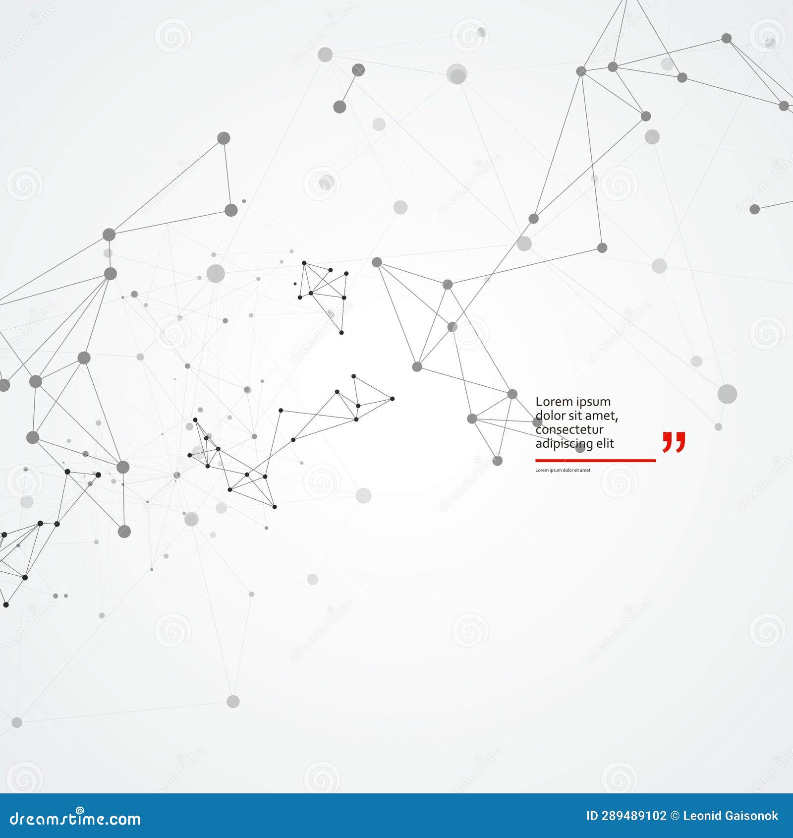 Geometric Connect Line and Dots. Simple Technology Graphic Background ...