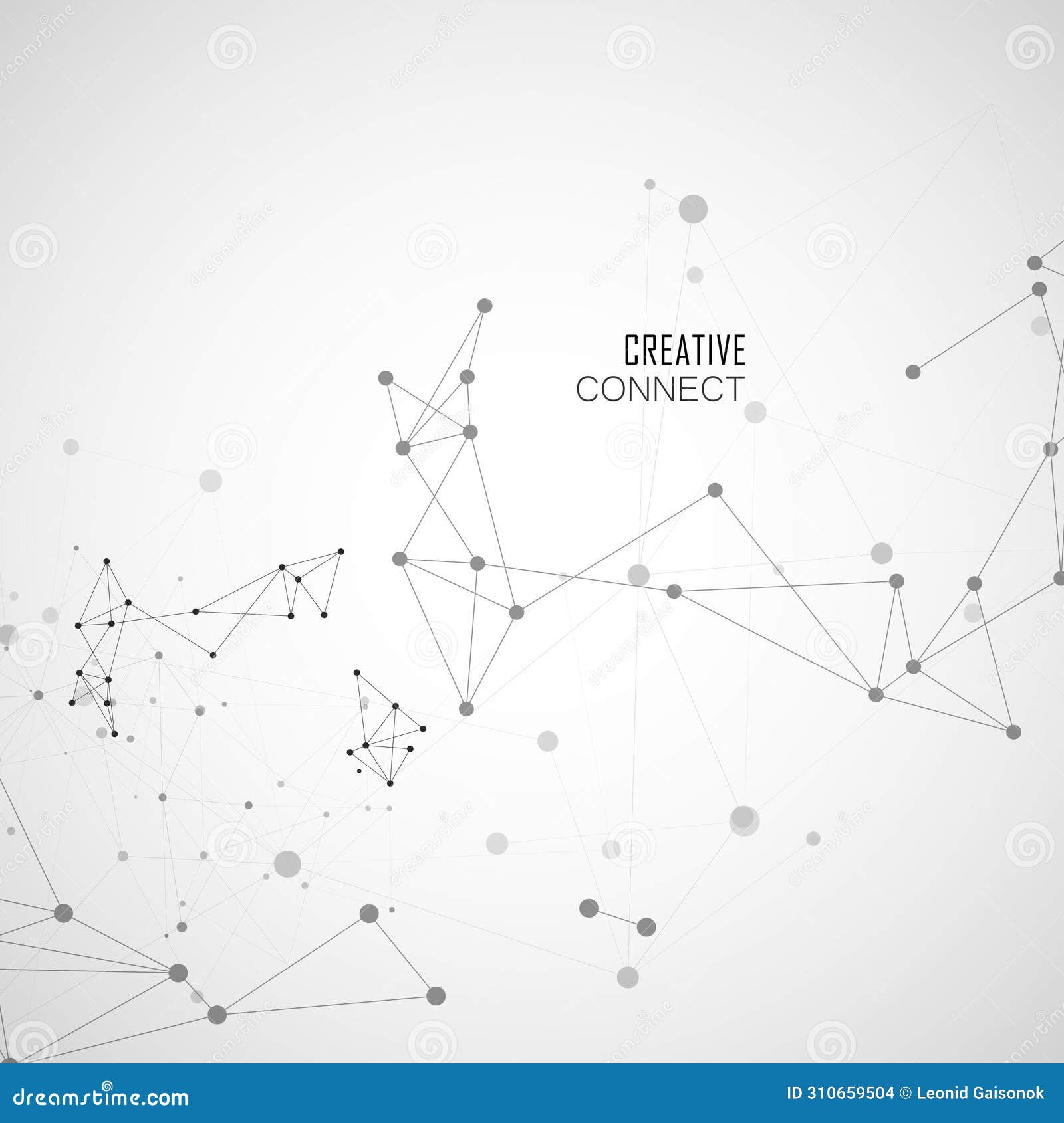 Geometric Connect Line and Dots. Simple Technology Graphic Background ...