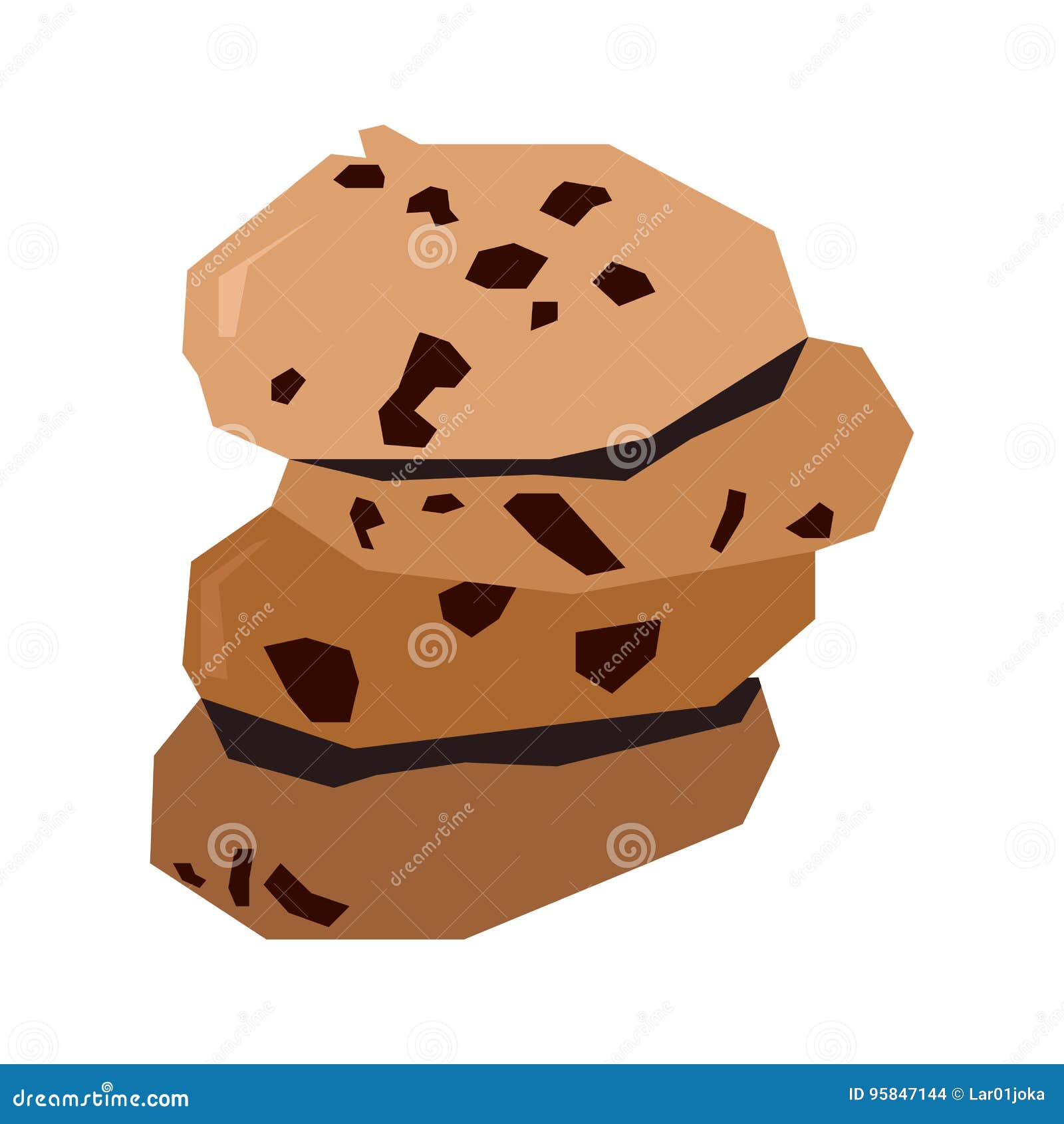 Geometric cookies stock vector. Illustration of colorful - 95847144