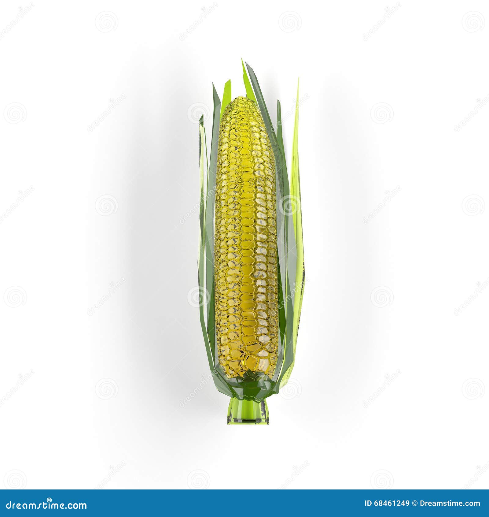 Geometric corn rendering stock illustration. Illustration of element ...