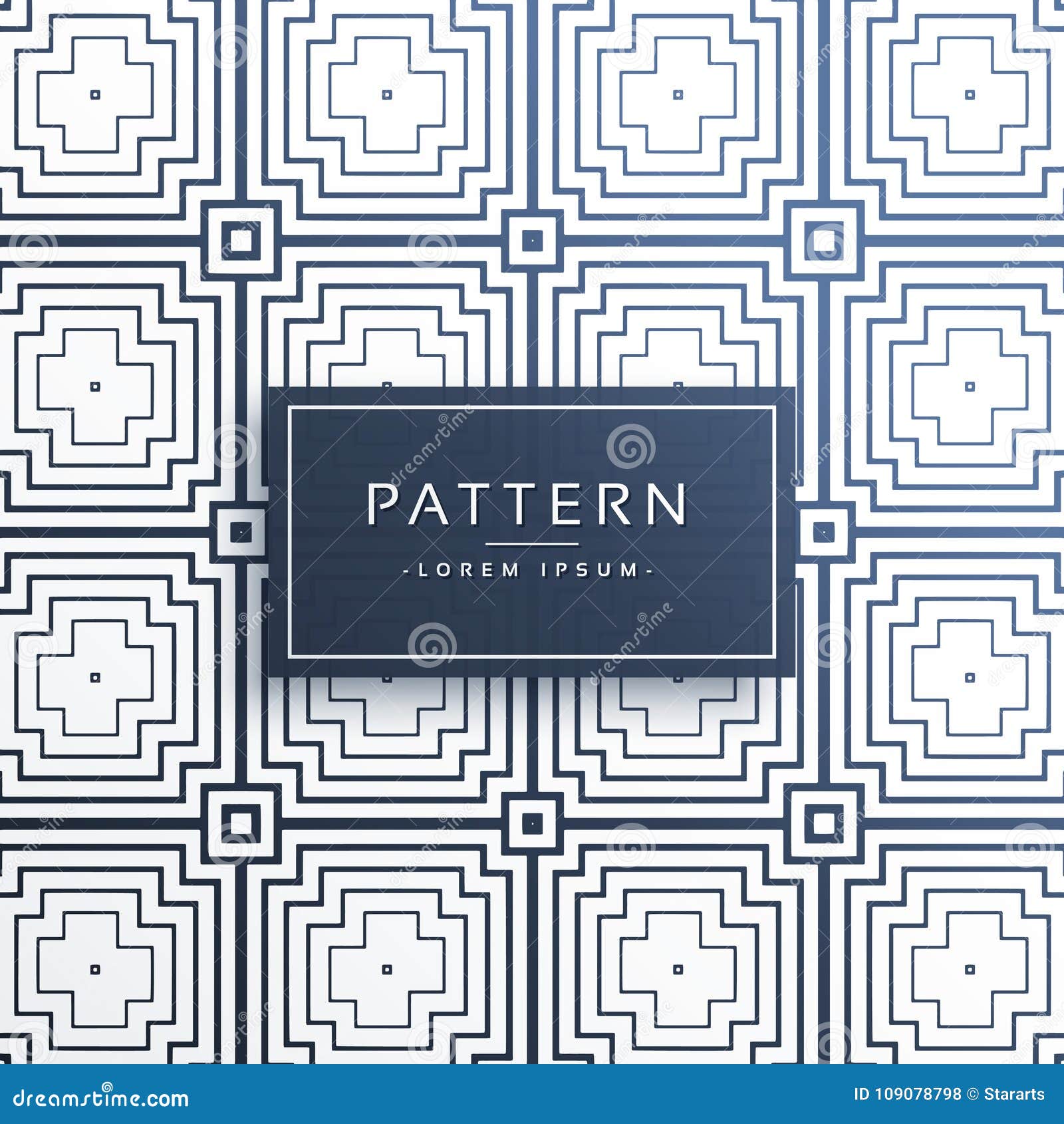 Geometric Creative Lines Pattern Vector Stock Vector - Illustration of ...