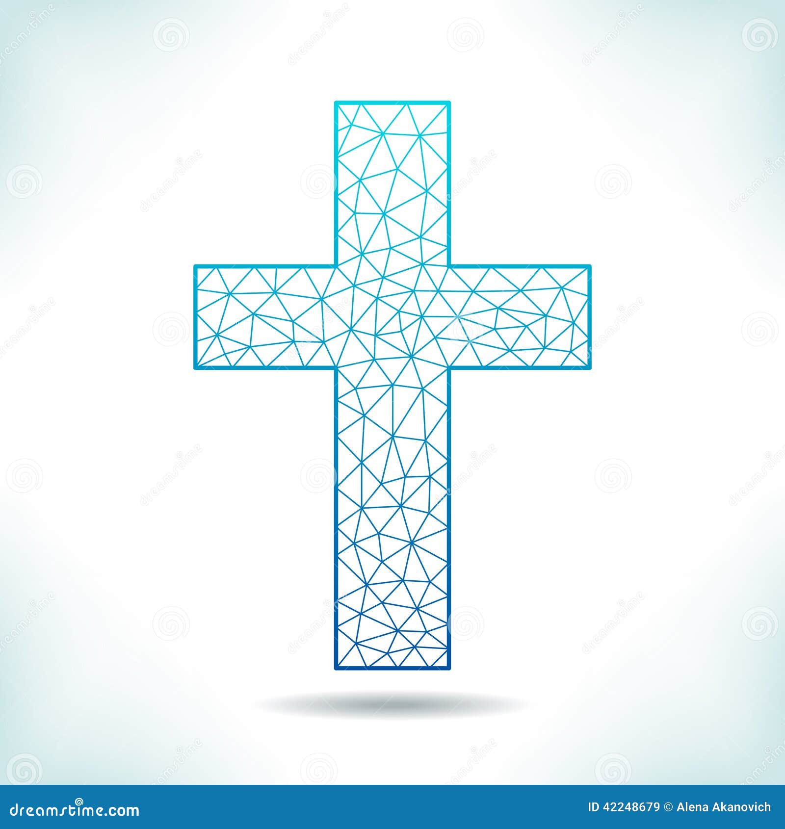 Geometric cross. stock vector. Illustration of abstract - 42248679