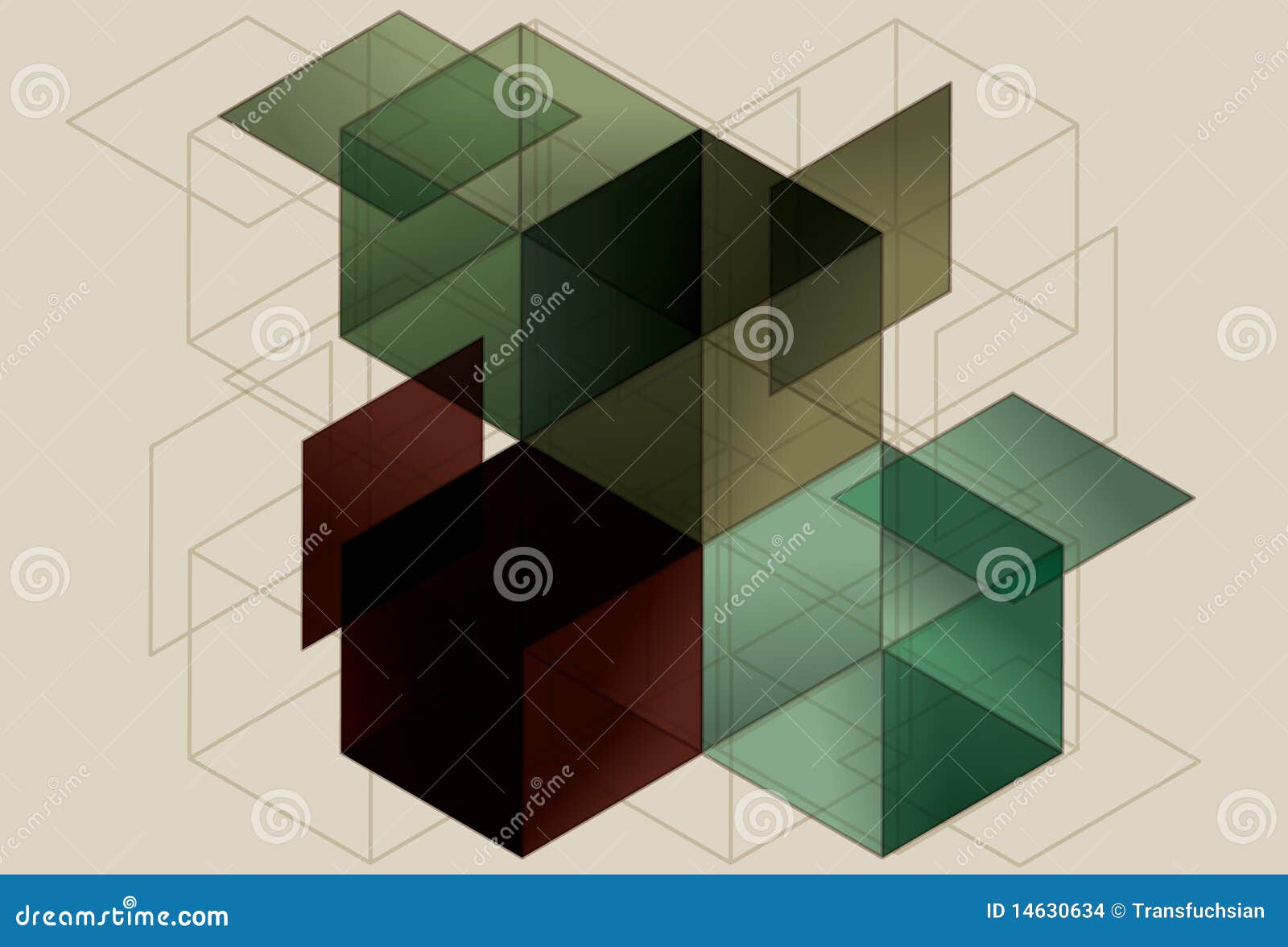 Geometric Cube Background stock illustration. Illustration of geometric ...
