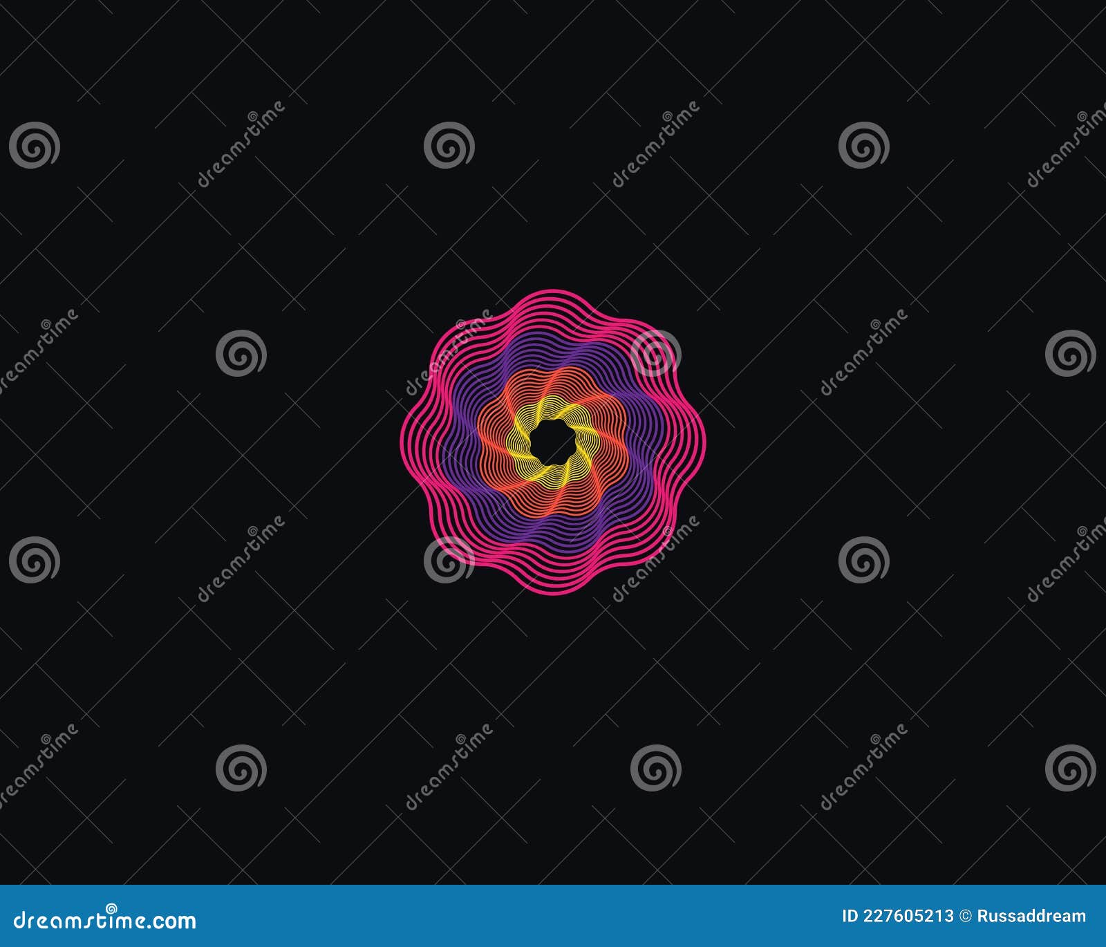 Curved lines and Geometric stock vector. Illustration of vector - 227605213