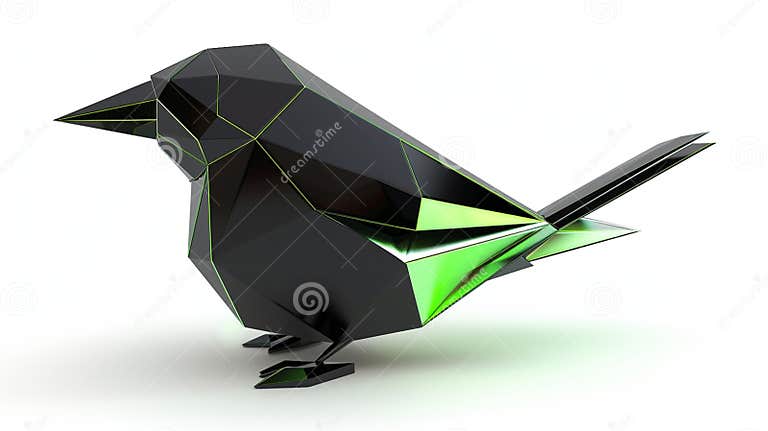 Geometric Cyber Bird stock image. Image of polygonal - 324112245