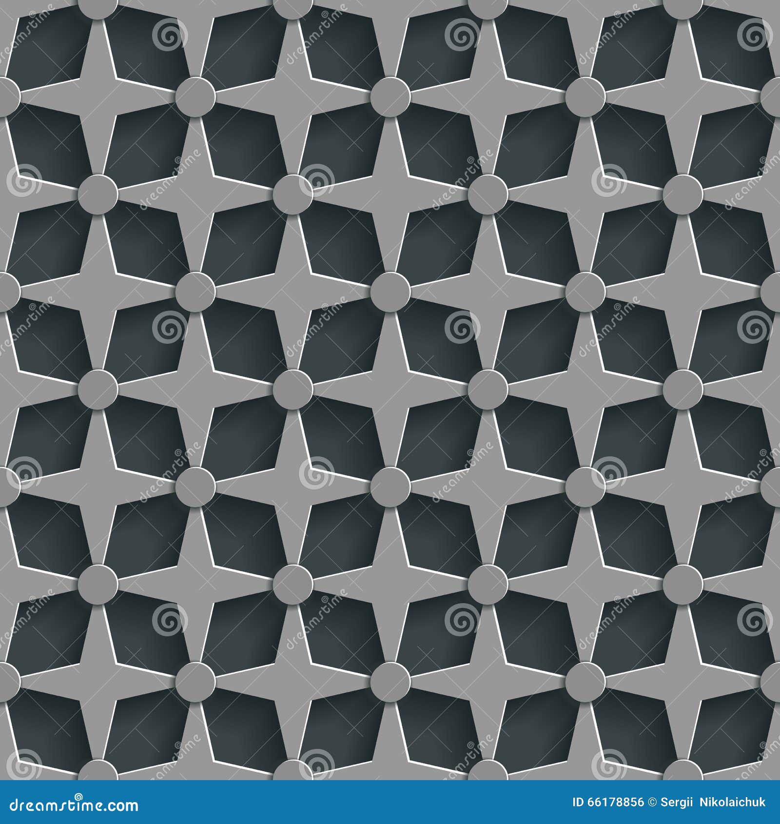 Geometric 3d Seamless Pattern Background Stock Vector - Illustration of ...