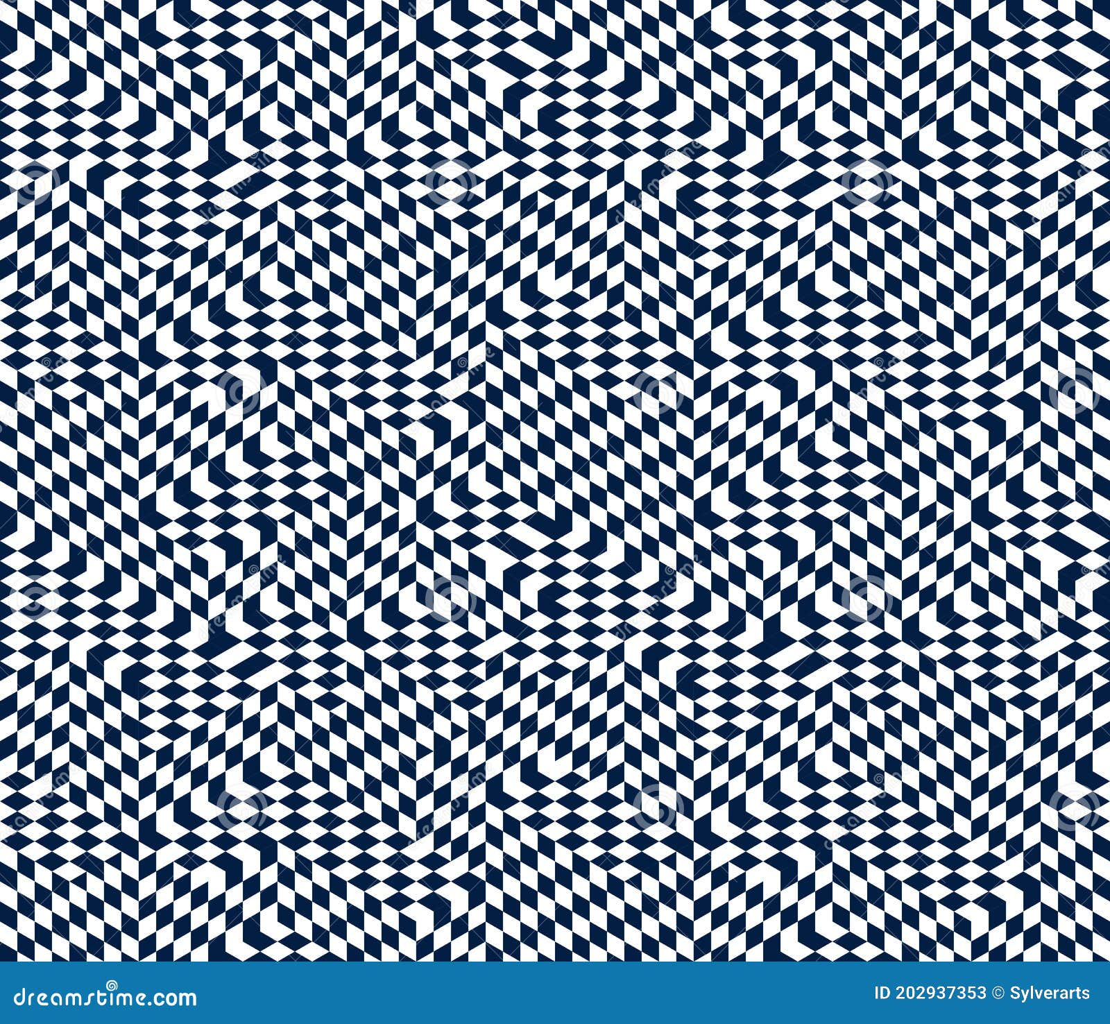 Geometric 3D Seamless Pattern with Cubes, Rhombus and Triangles Boxes ...