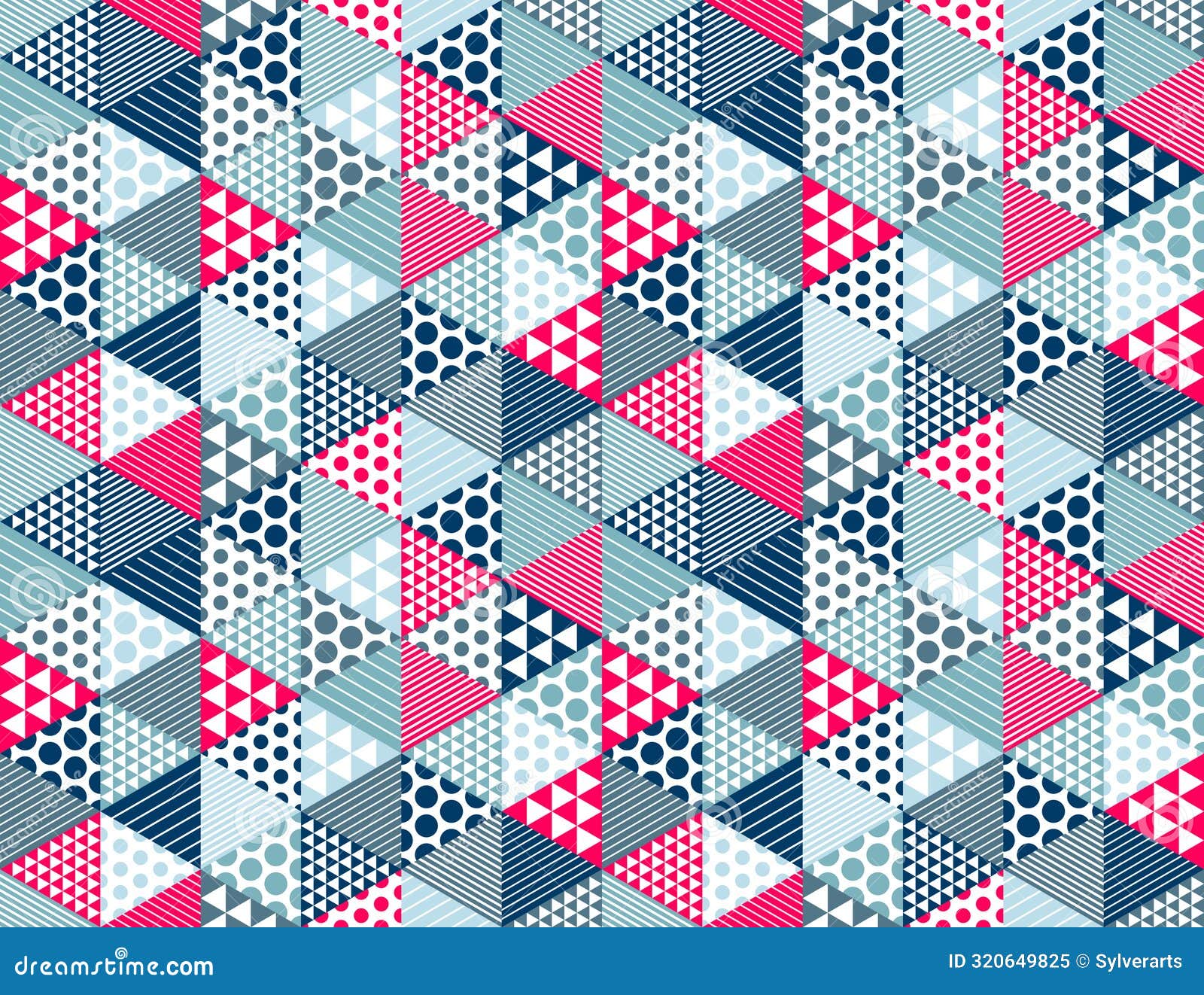 Geometric 3D Seamless Pattern with Cubes, Rhombus and Triangles Boxes ...