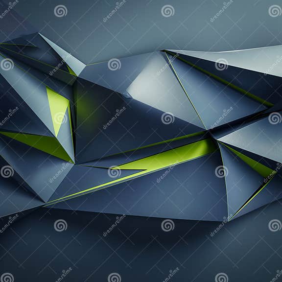 Geometric 3D Triangular Background. Abstract Three-dimensional ...