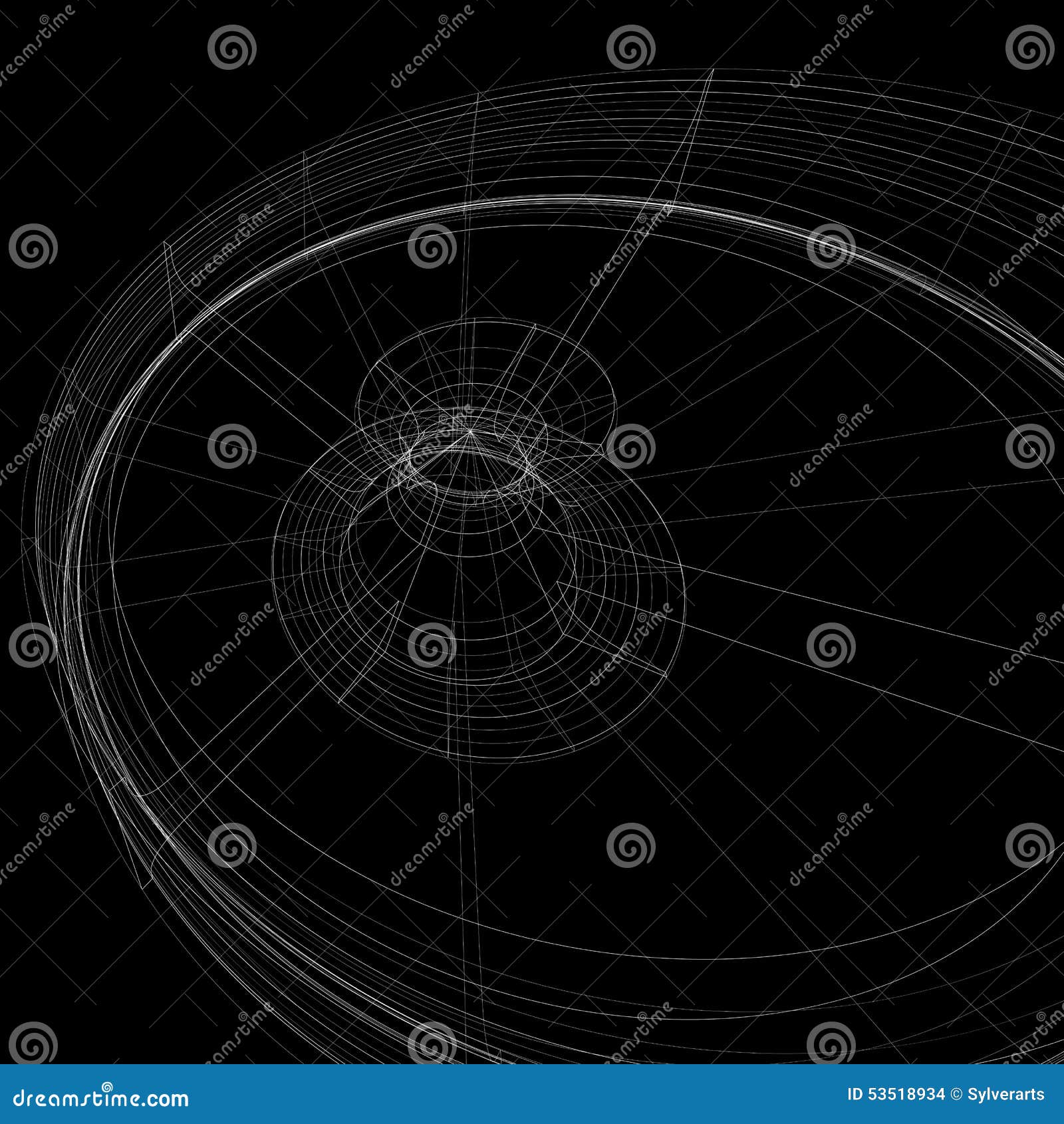 Complicated Engineering Drawing Of Car Engine Sect Vector Illustration ...