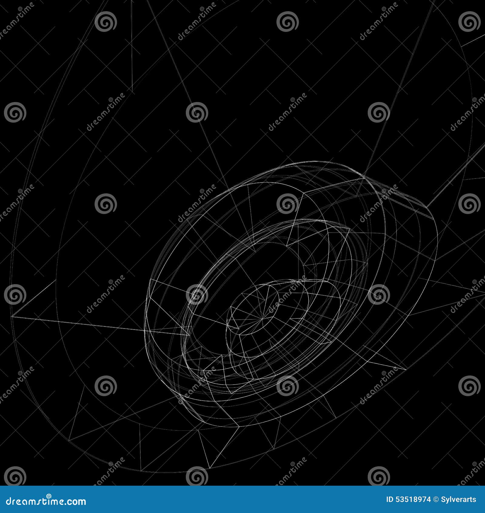 Geometric Dark Technology and Engineering Backdrop Stock Vector ...