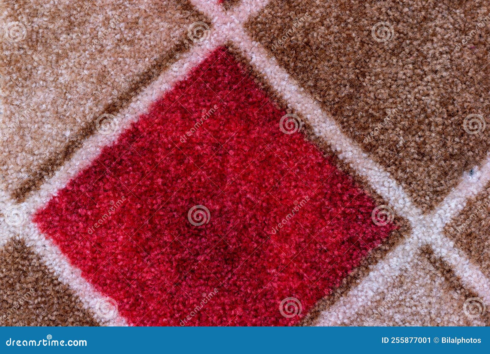 Geometric Design Carpet Texture Background Closeup View Stock Image ...