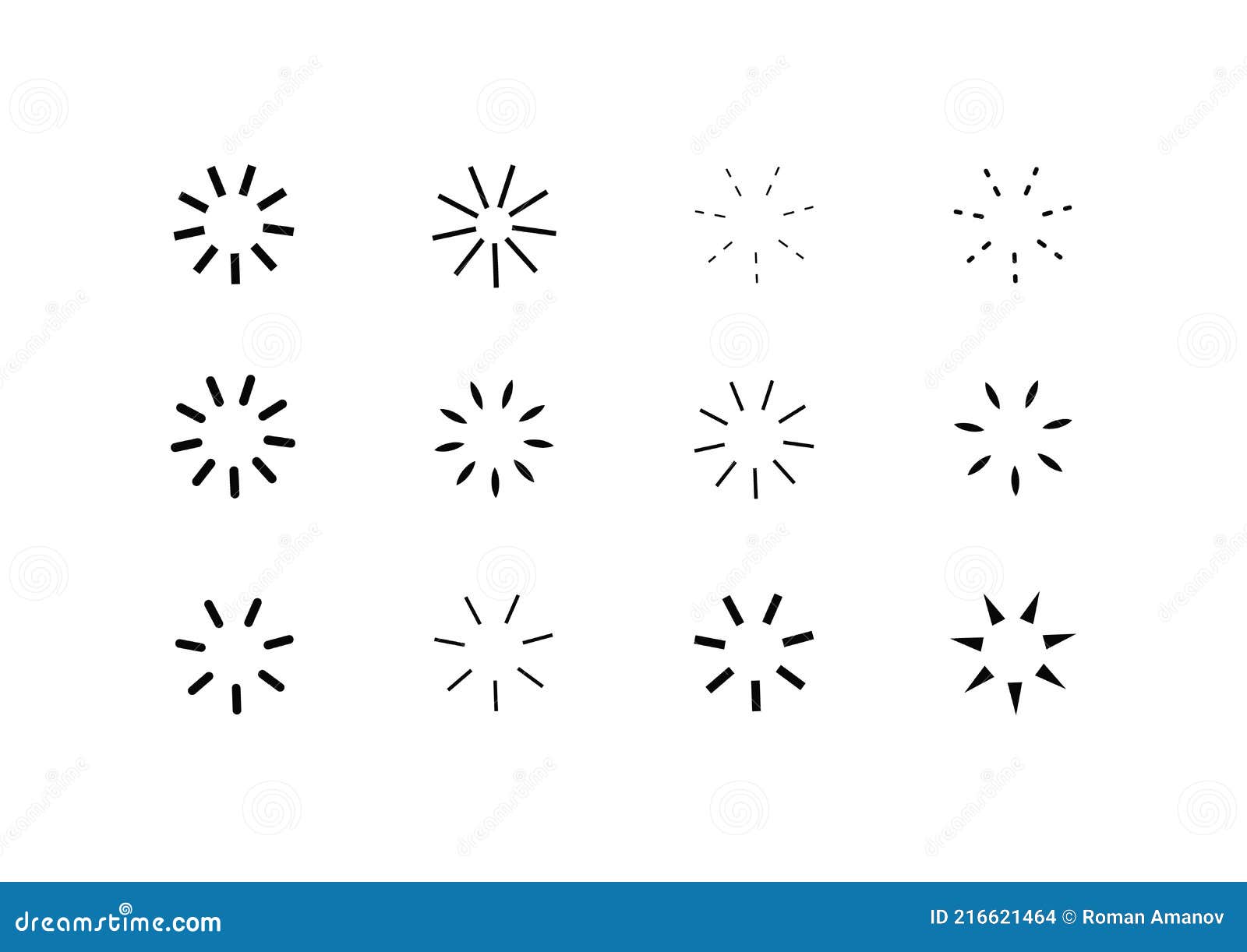 Geometric Design Elements. Radiant Spark Stock Vector - Illustration of ...