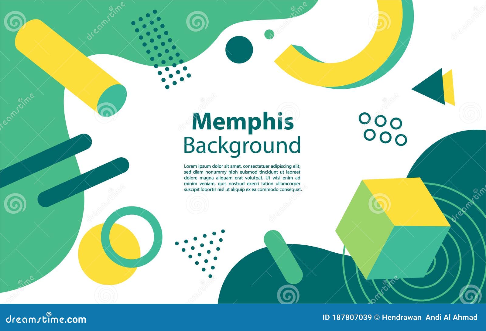 Geometric Design and Memphis Style Elements. Graphic Design Element ...