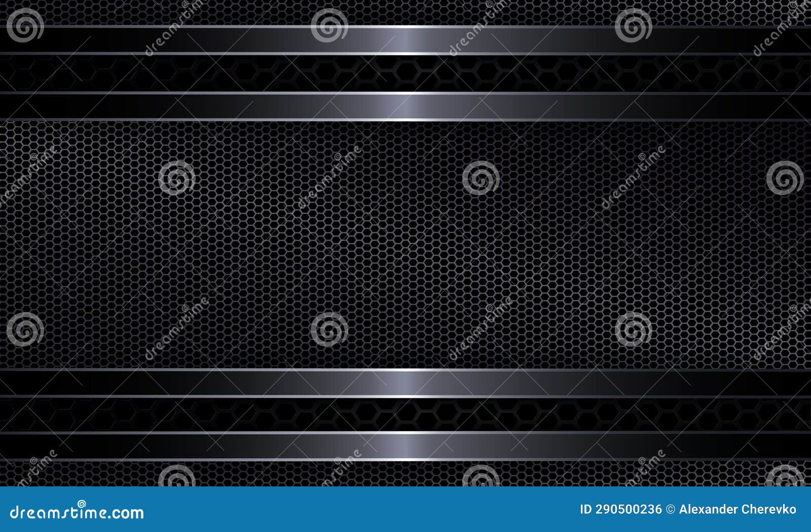 Geometric Design with a Metal Frame and Shiny Metallic Trim Stock ...