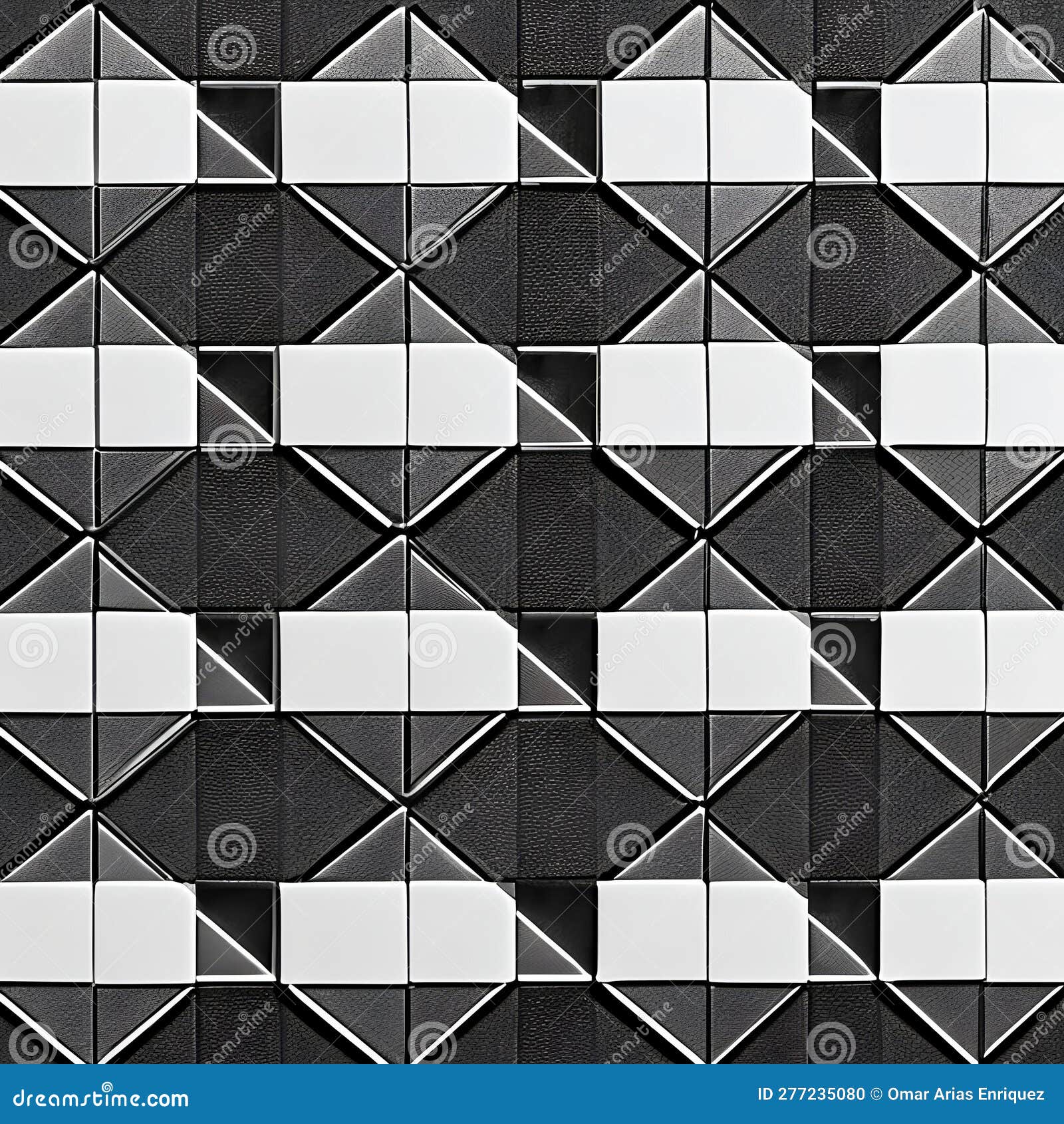 A Geometric Design with Squares and Rectangles Arranged in a ...