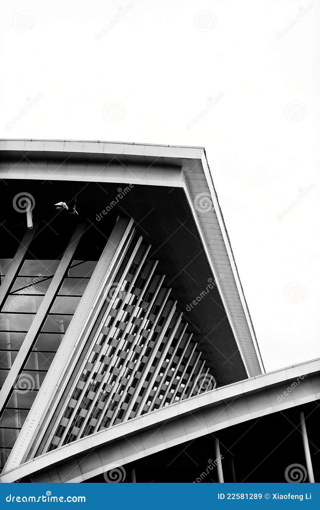 Geometric Designs of Airport Terminal Architecture Stock Image - Image ...