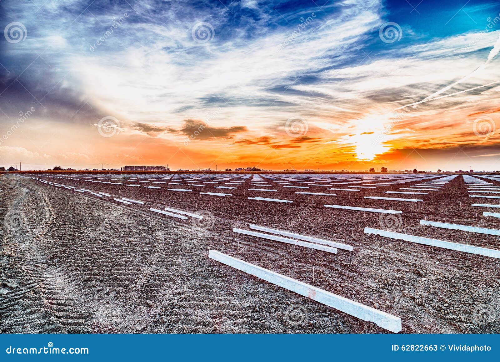 Geometric Designs of Support Poles in Farmlands Stock Image - Image of ...