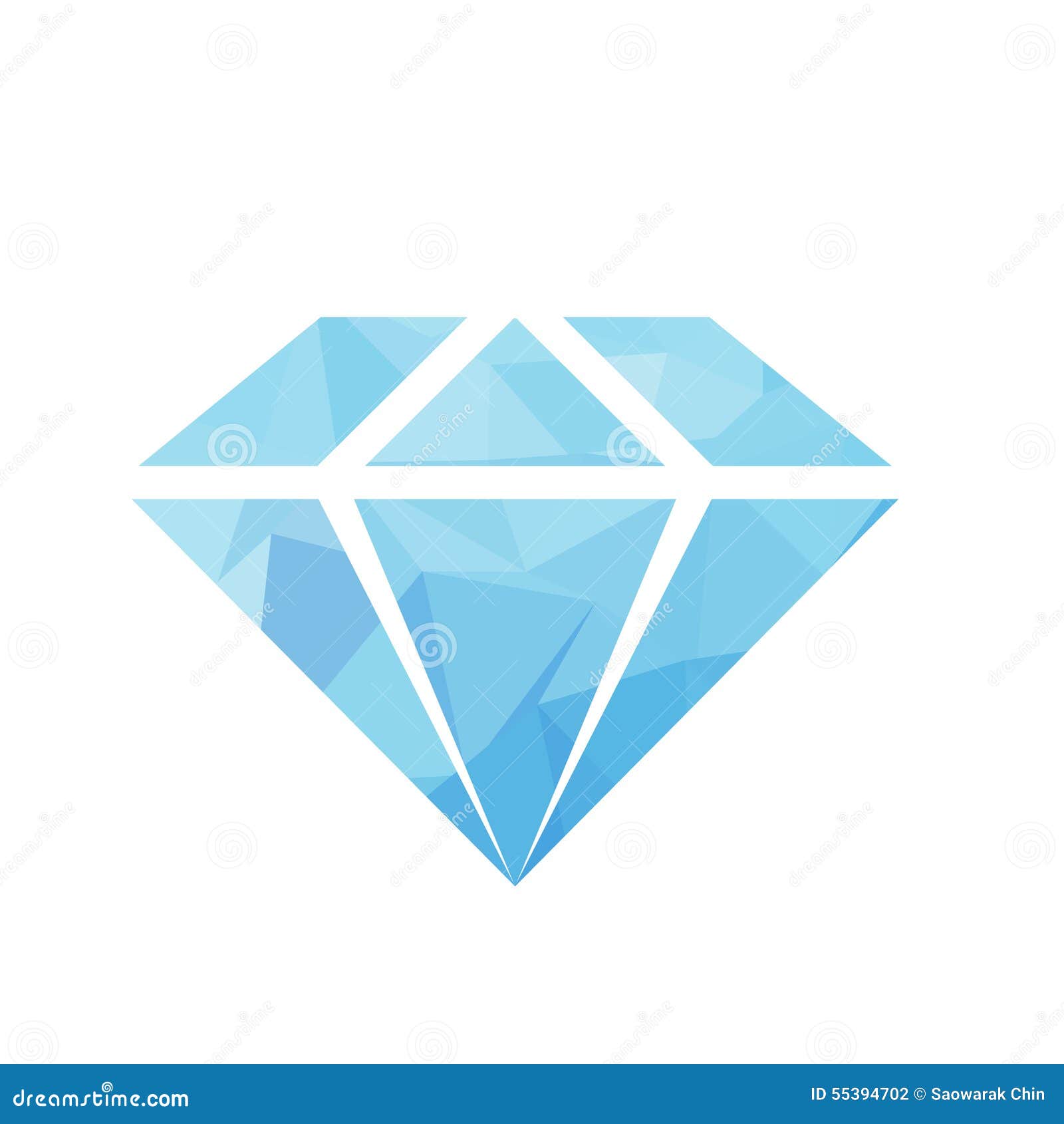 Geometric Diamond Icon stock vector. Illustration of ring - 55394702