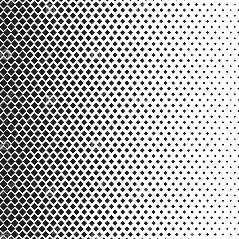 Geometric Diamond Pattern. Halftone Gradient Texture. Black and White ...