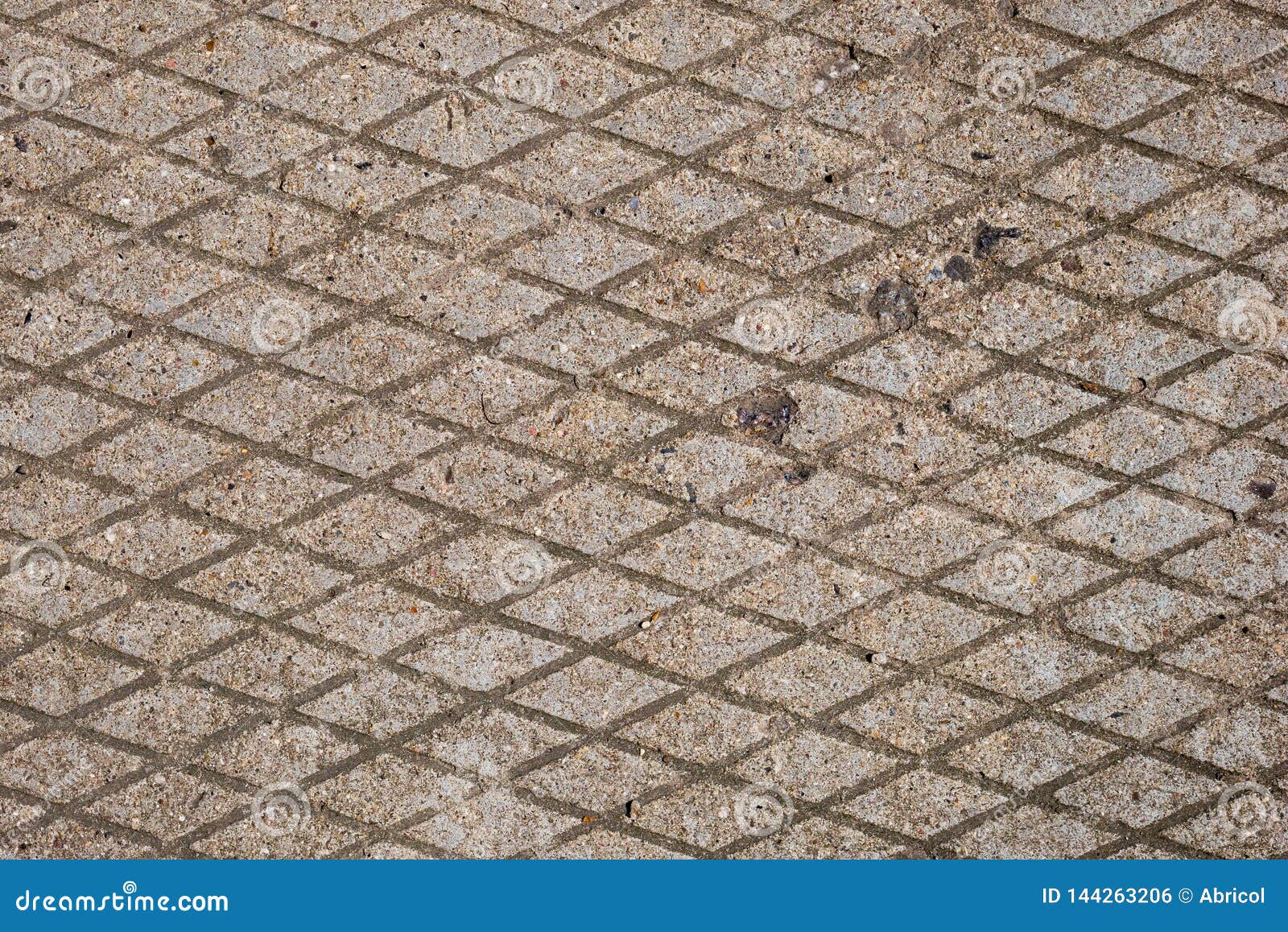 Geometric Diamond Shape Pattern of Concrete Pavement Stock Photo ...